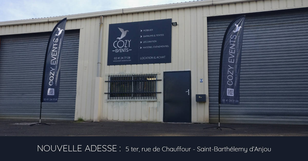 Cozy Events, s'installe dans ses nouveaux locaux.